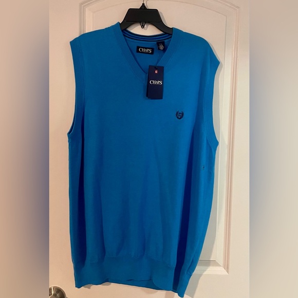 Chaps | Sweaters | Nwt Blue Chaps Sweater Vest | Poshmark